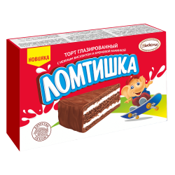 Торт ЛОМТИШКА глазированный, 380 г