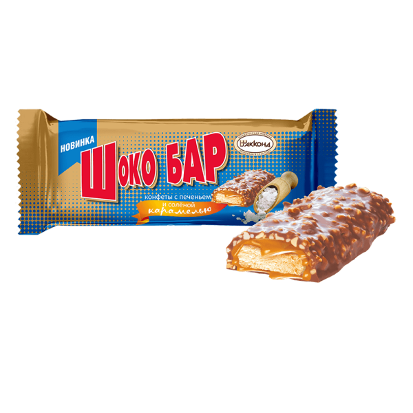 ШОКО БАР с печеньем и солёной карамелью, 1 кг